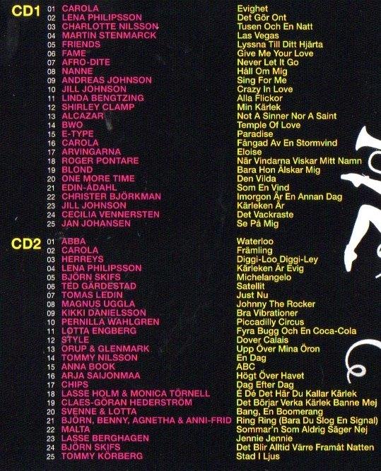 2 CD Absolute Schlager SWEDISH Carola Alcazar Björn Skifs Jill Johnson ...